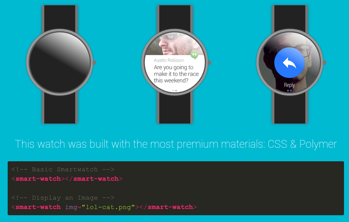 GitHub - Androguide/smart-watch: A Smartwatch built with CSS & Polymer